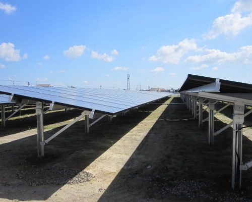 Single Pile Ground Solar Mounting System{1102}